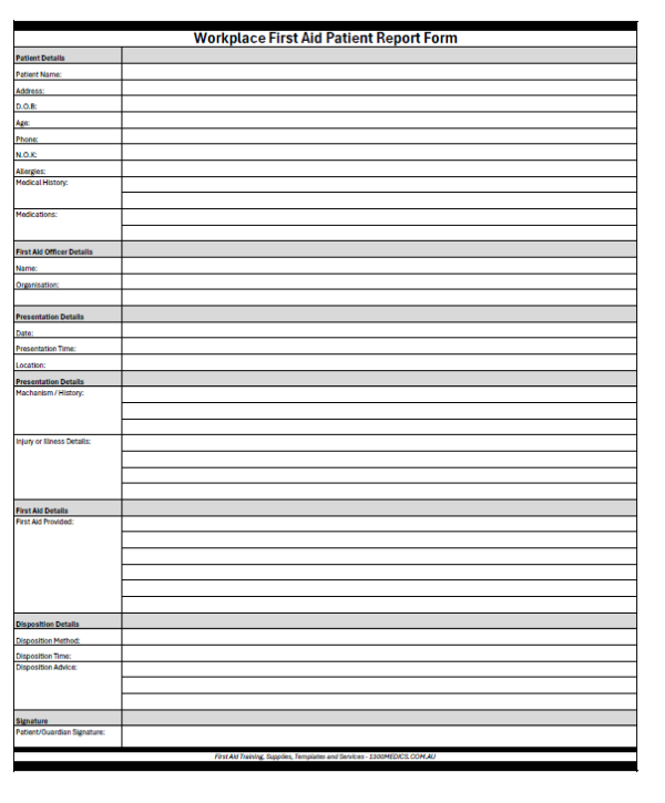 First Aid Mnemonics and Acronyms - Handy First Aid Memory Aids - 1300MEDICS